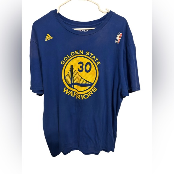 adidas | Shirts | Adidas Blue And Gold Steph Curry Shirt Size Xlarge ...